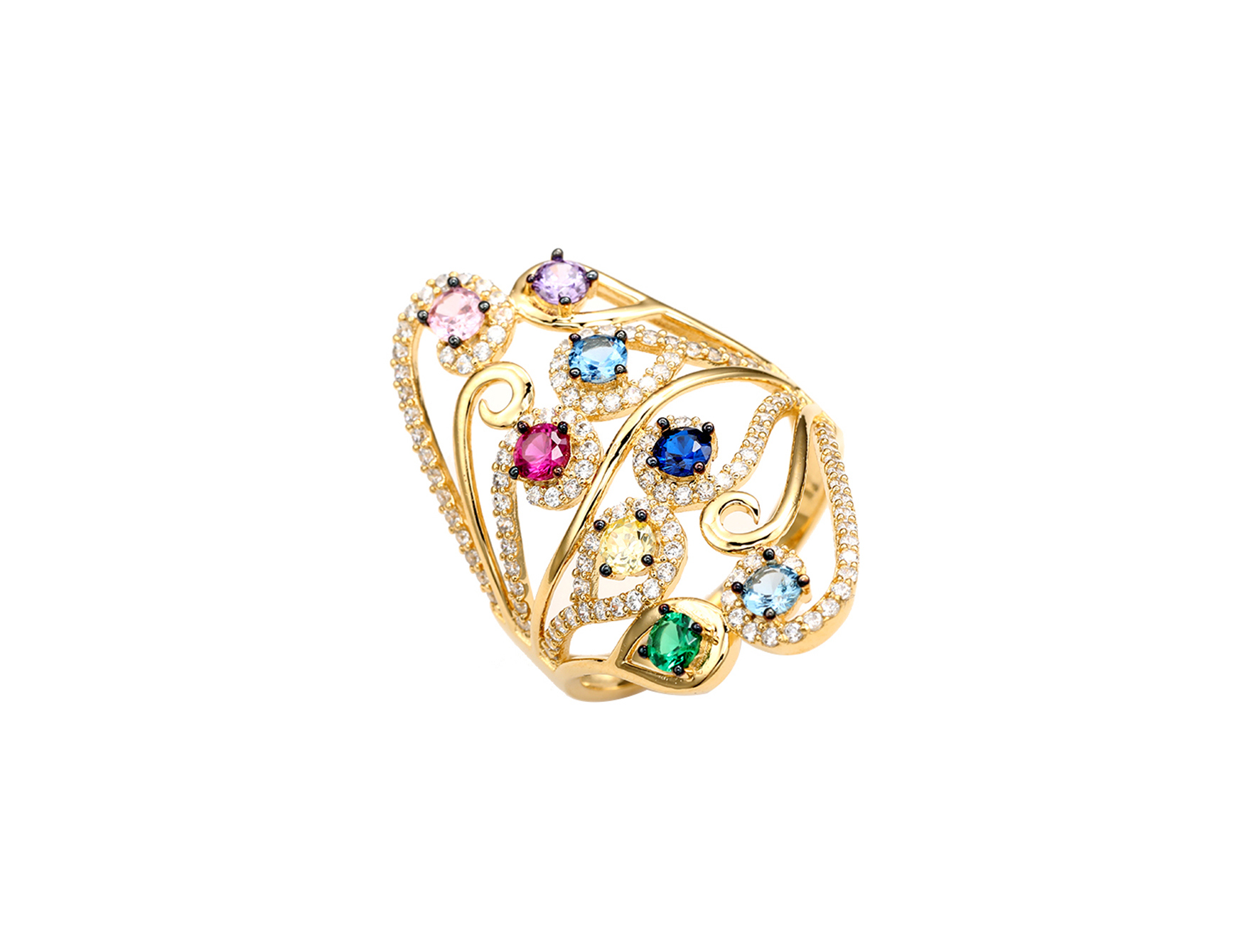 DH22R3826A - silver jewelry_gold jewelry_Customized jewelry_Gemopia ...